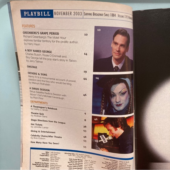 playbill | Other | Playbill The Producers John Treacy Egan Hunter ...